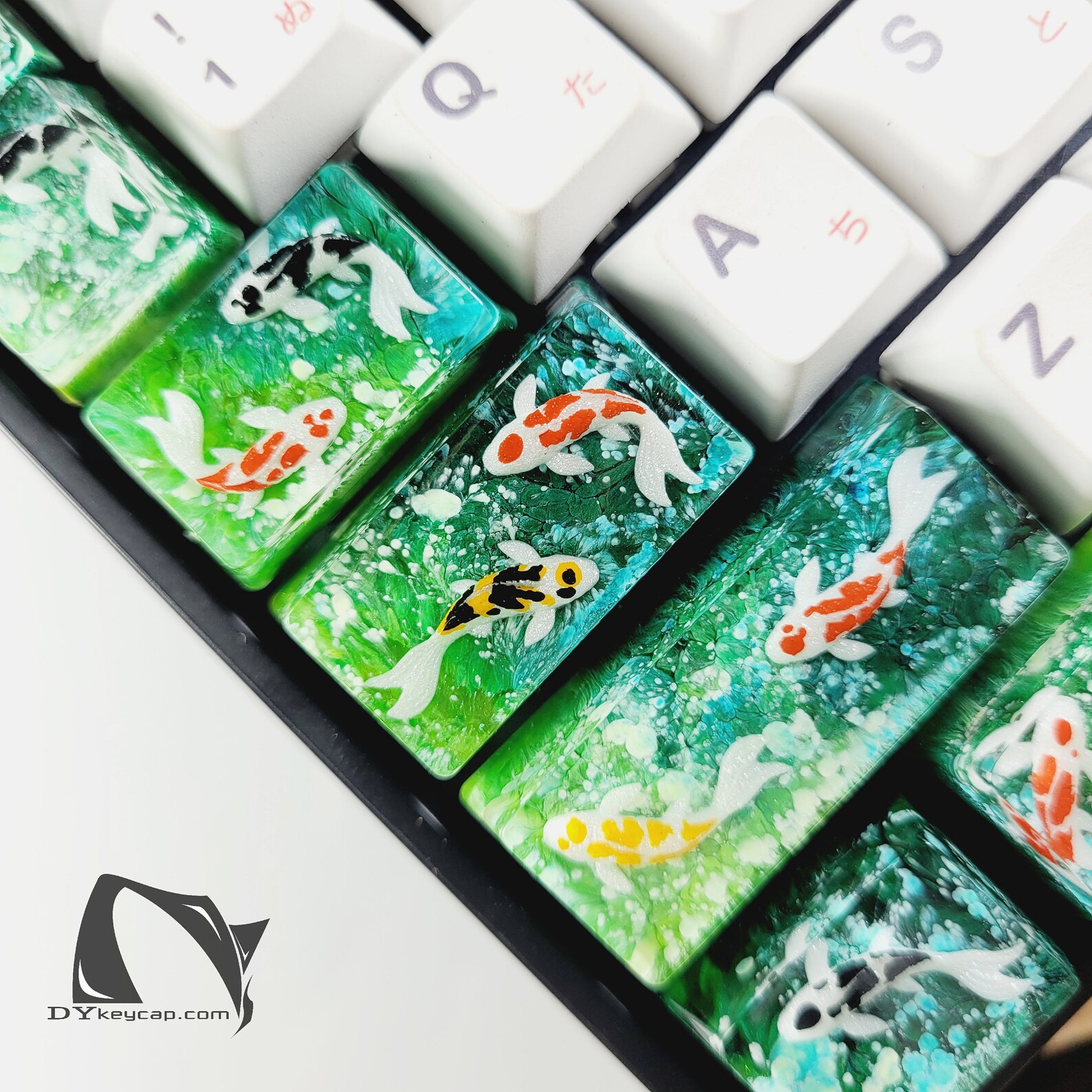 Koi Fish Key Caps Keycap Resin Handmade Key Cap Custom - Etsy