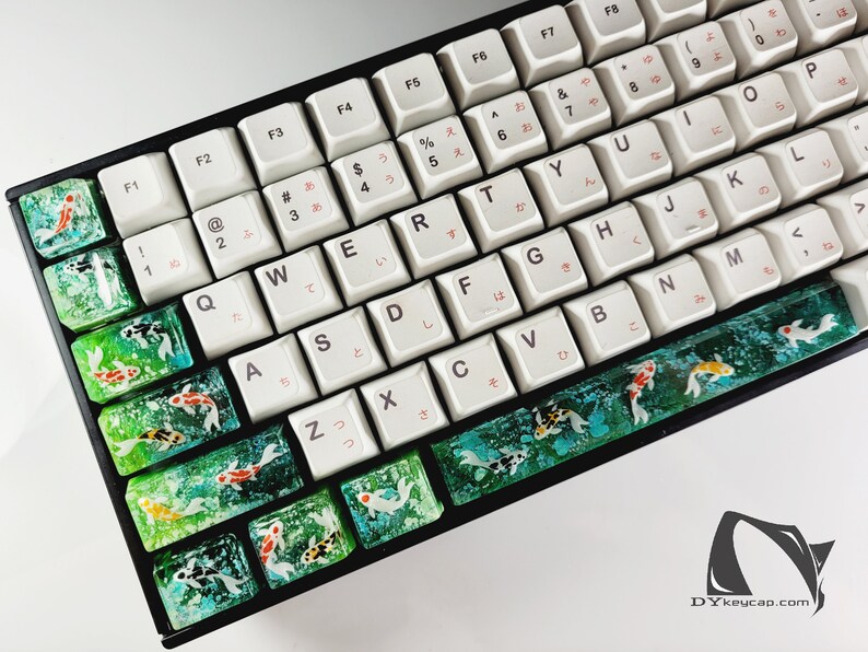 Koi Fish Key Caps Keycap Resin Handmade Key Cap Custom - Etsy