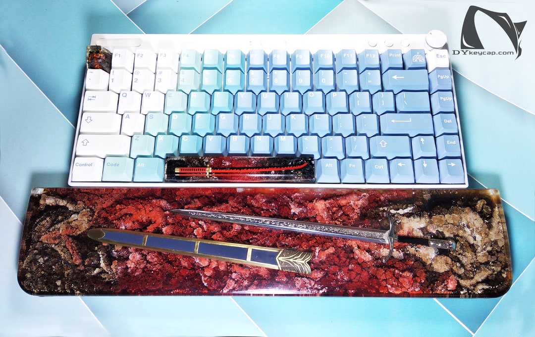 Mechanical Keyboard Wrist Rest Palm Rest Resin Handmade, Gift for Her ...
