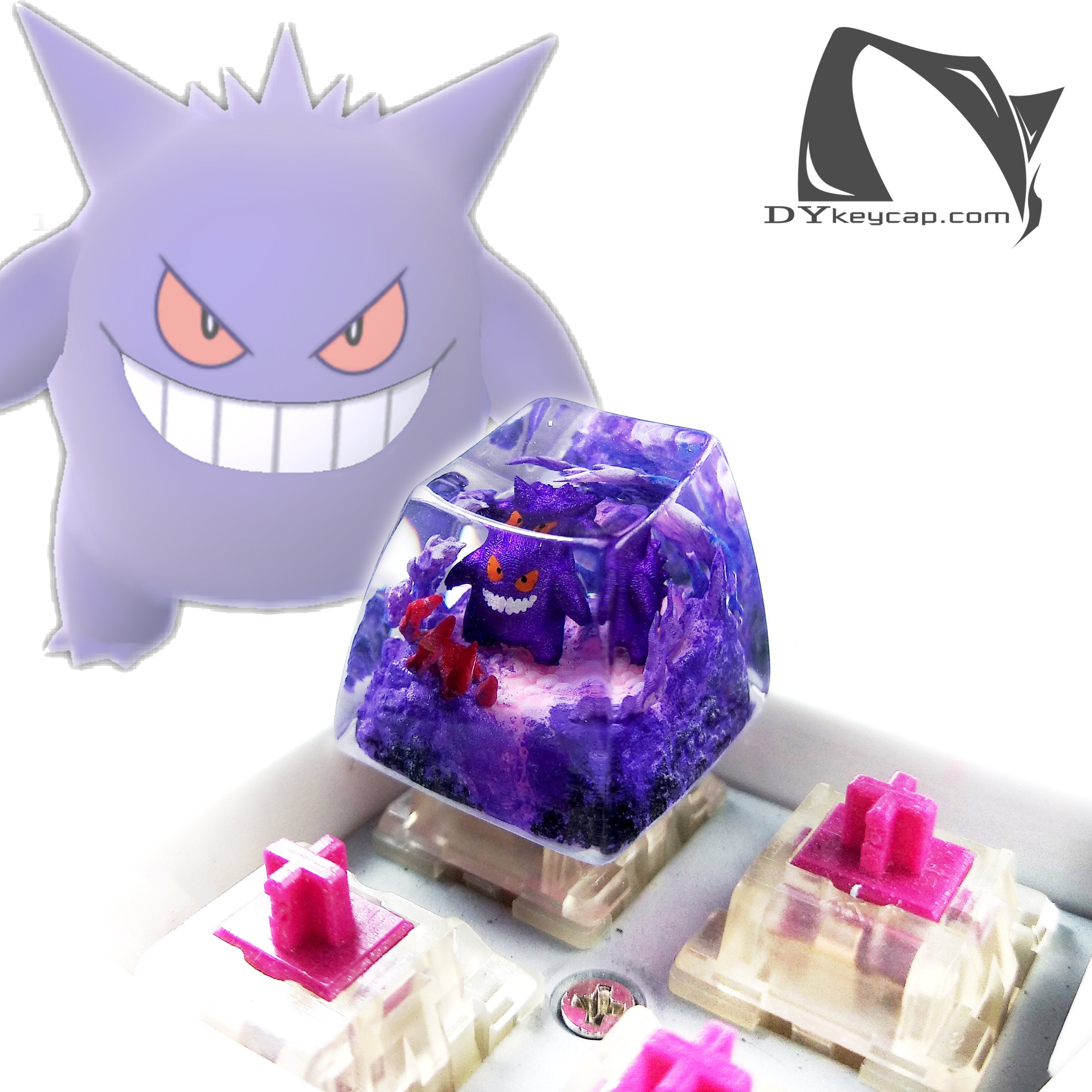 Gengar Keycap Custom Pokemon Artisan Keycappoke ECS Resin - Etsy Hong Kong