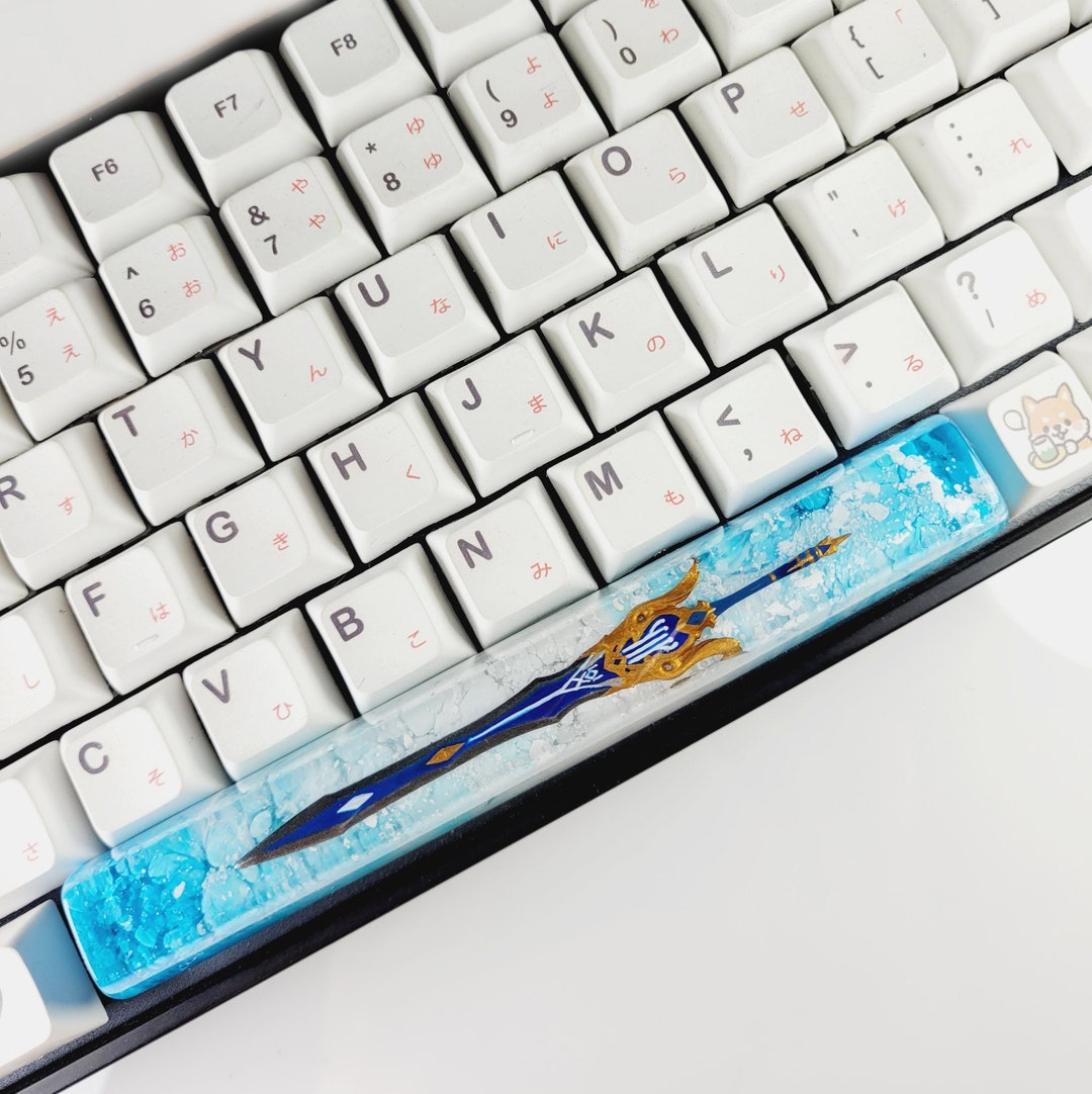 Eula's Sword Spacebar Keycaps Artisan, Gaming Spacebar Custom, Gift for ...