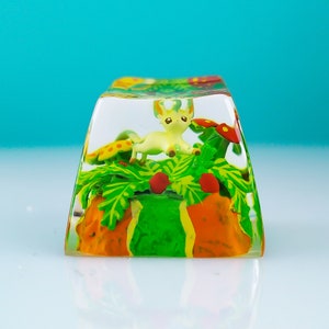 Leafeon Pokemon Keycaps anime Keycaps, Keycaps Handmade, Resin Keycaps ...