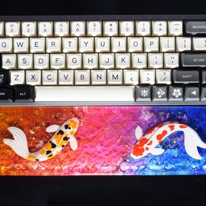 Koi Fish Resin Wrist Rest Handmade,colorfull Wrist Rest, Keyboard Wrist ...