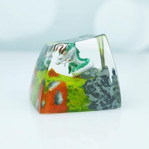 Dragon Spacebar Resin artisan Keycaps, Galaxy Keycaps, Custom Keyboard ...