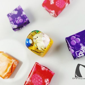 Cute Cat Keycaps,kitty Resin Artisan Keycap for Mechanical Keyboard ...