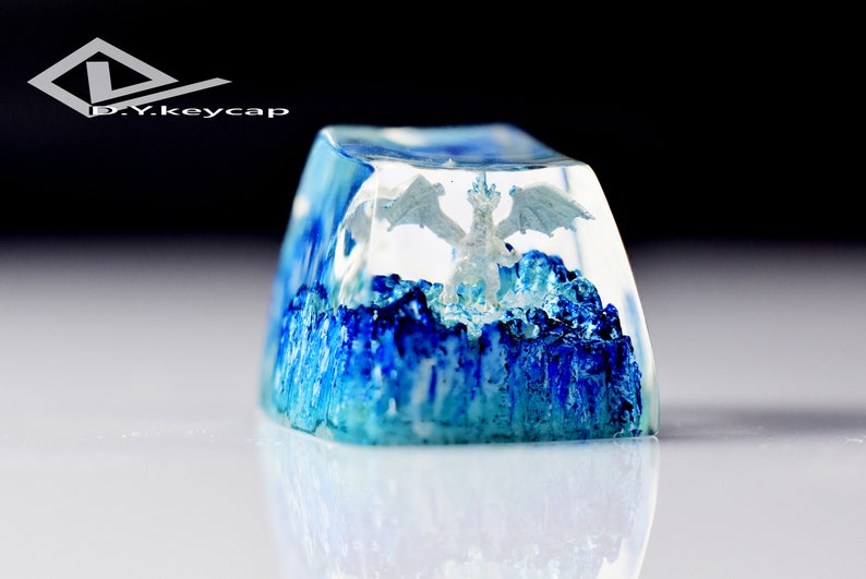 Dragon Keycap Fire Keycaps Dragon Artisan Keycaps Esc - Etsy