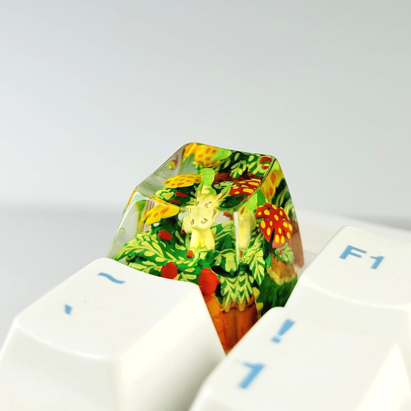 Leafeon Pokemon Keycaps anime Keycaps Keycaps Handmade - Etsy