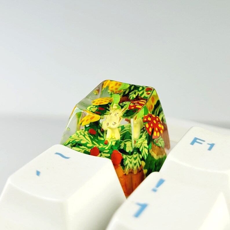 Leafeon Pokemon Keycaps anime Keycaps Keycaps Handmade - Etsy