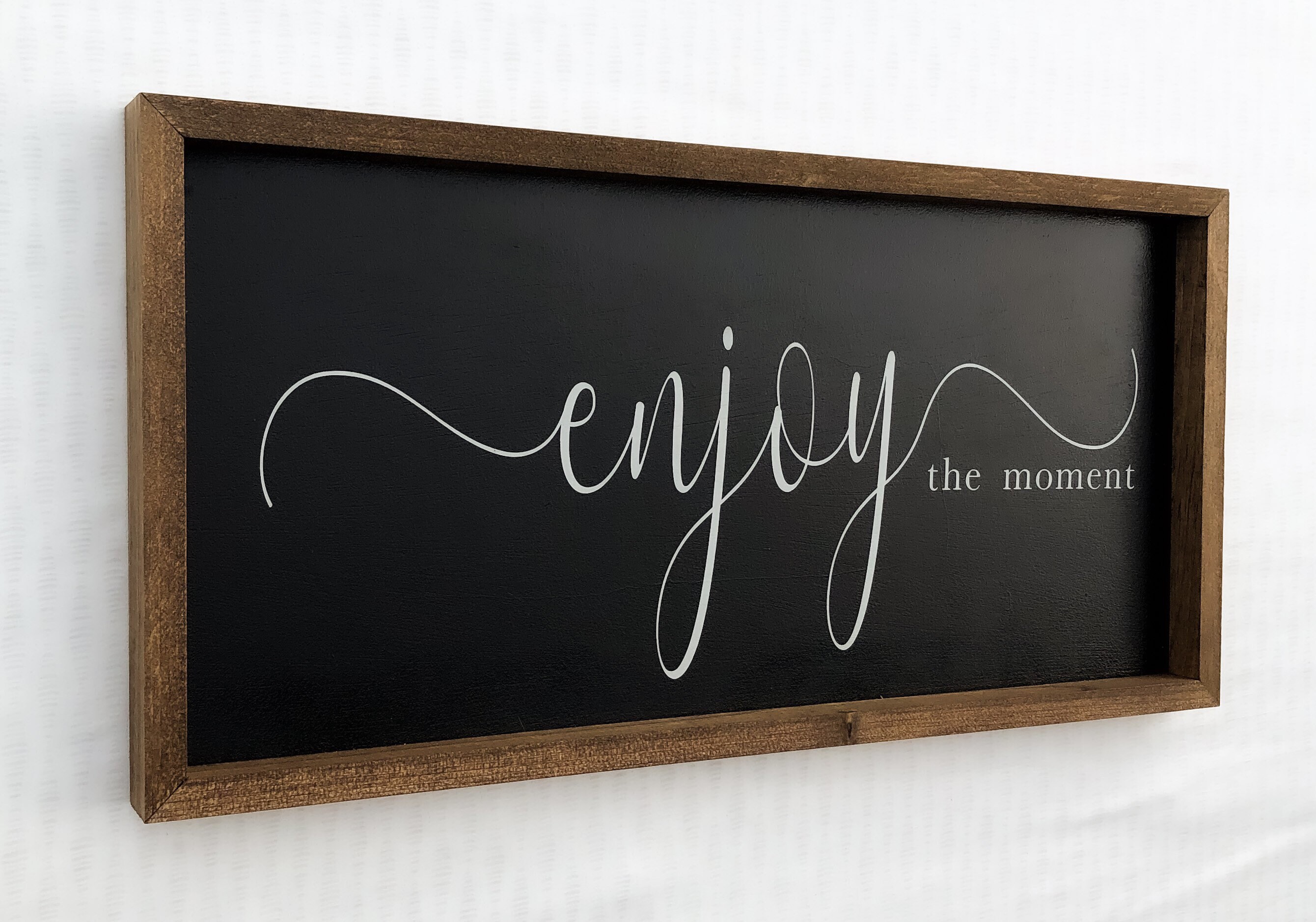 Enjoy the Moment Wood Sign/framed - Etsy