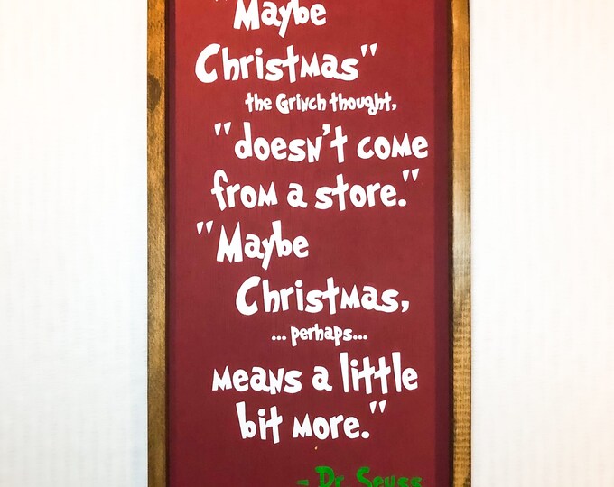 Grinch Christmas Sign/framed Sign/wood Sign/grinch Sign - Etsy