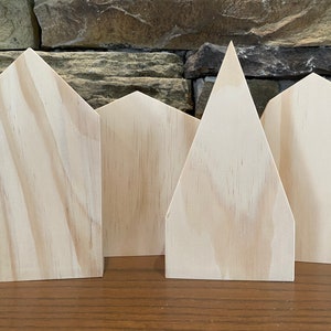 Wood House Set DIY Houses Craft Houses Home Decor Houses - Etsy