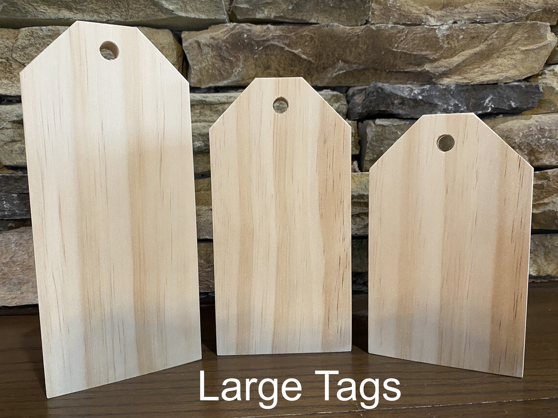 Wood Tags Craft Tags DIY Tags Christmas Tags Tag Shape - Etsy