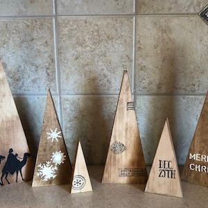 Wood Trees, Craft Trees, DIY Trees, Christmas Tree, Tree Shapes, Tree ...
