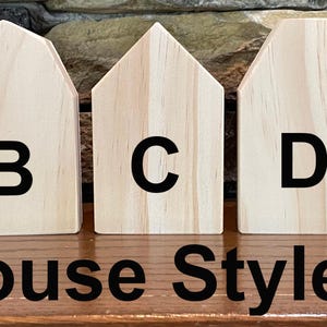 Wood House Set, DIY Houses, Craft Houses, Home Decor Houses, Wood ...