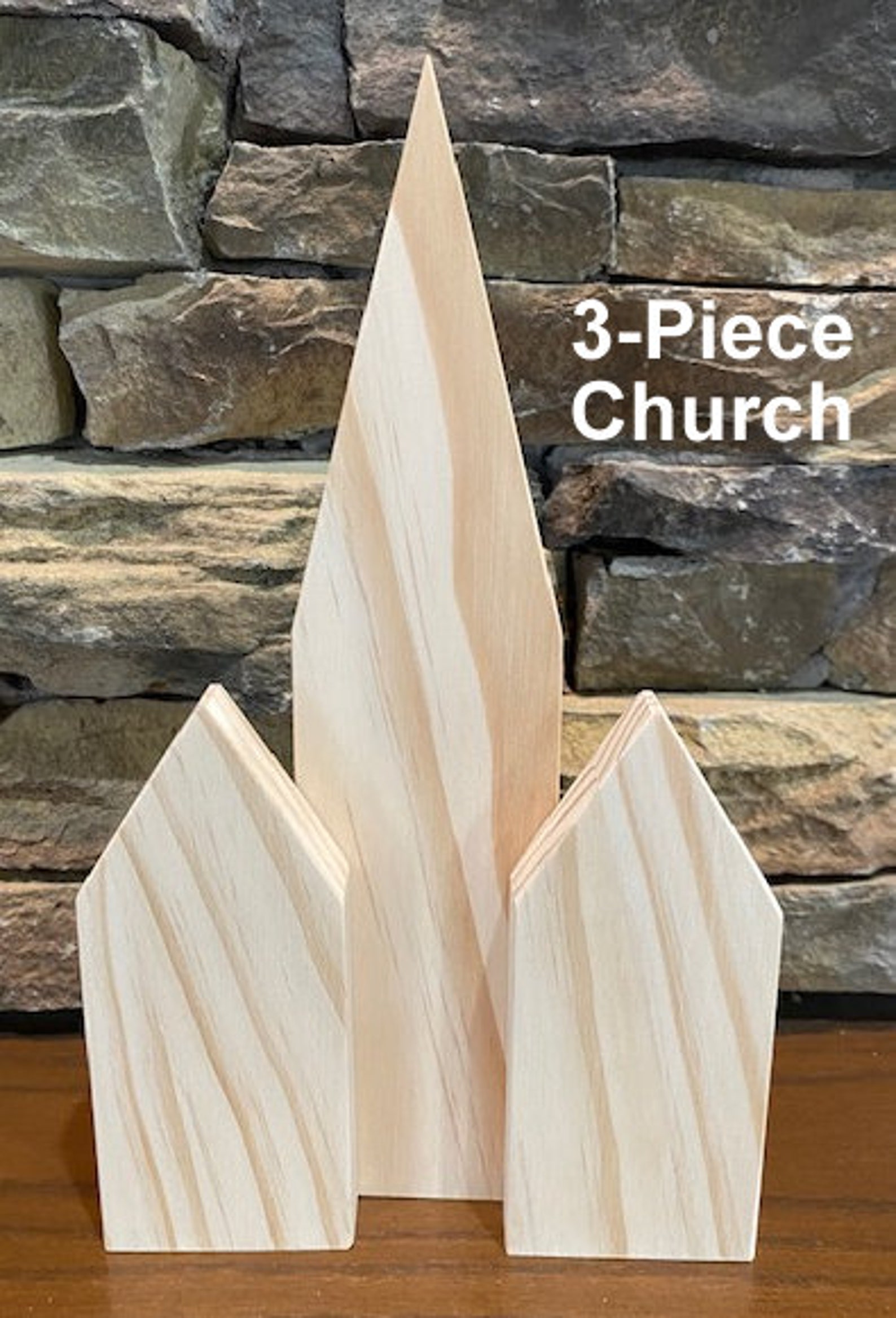 Wood Church, Christmas Church, DIY Church, Craft Church, Home Decor ...