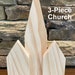Wood Church, Christmas Church, DIY Church, Craft Church, Home Decor ...