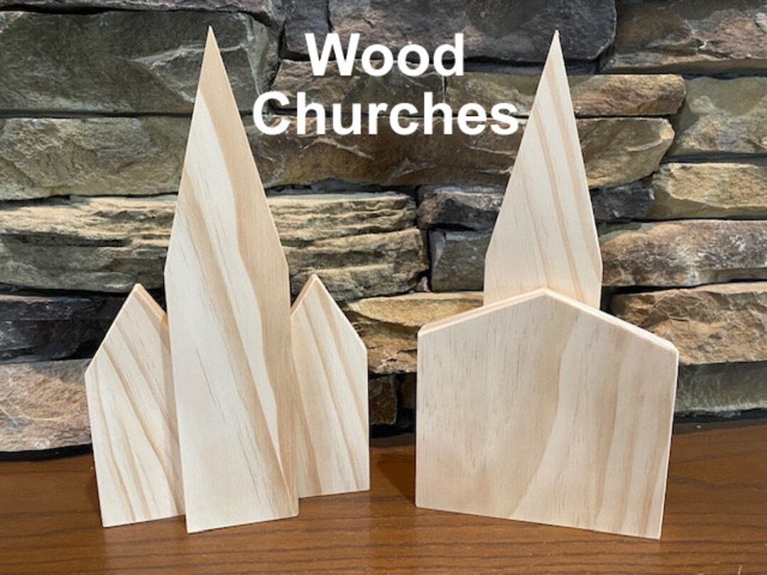 Wood Church, Christmas Church, DIY Church, Craft Church, Home Decor ...