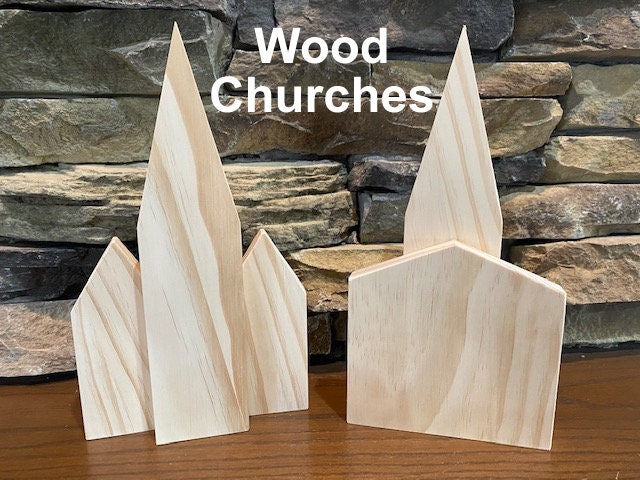 Wood Church Christmas Church DIY Church Craft Church Home - Etsy