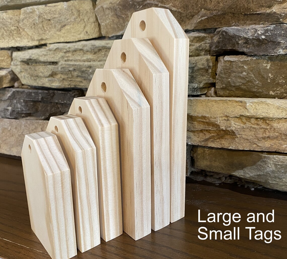 Wood Tags Craft Tags DIY Tags Christmas Tags Tag Shape - Etsy