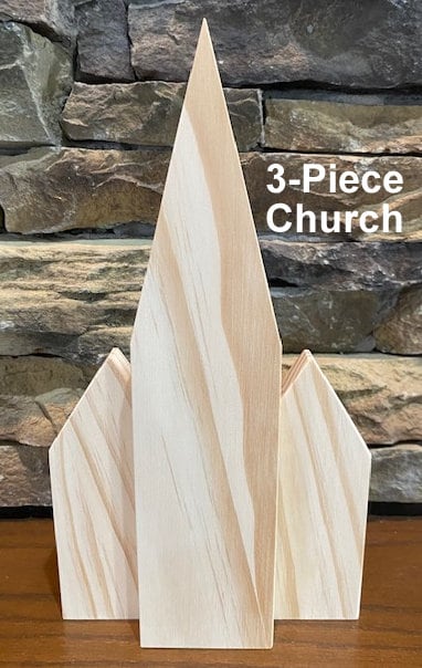 Wood Church Christmas Church DIY Church Craft Church Home - Etsy