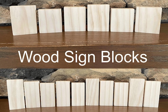 Wood Sign Blocks | Etsy