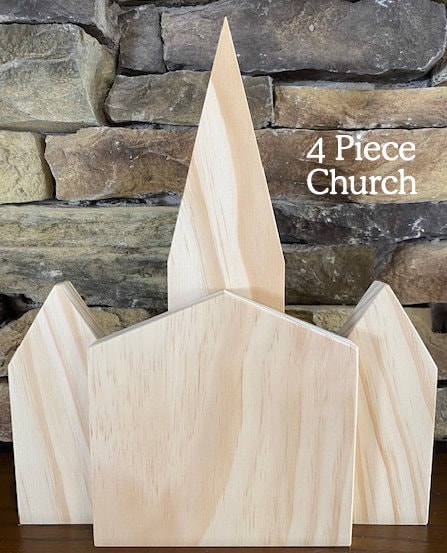 Wood Church Christmas Church DIY Church Craft Church Home - Etsy
