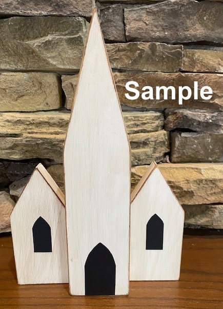 Wood Church Christmas Church DIY Church Craft Church Home - Etsy