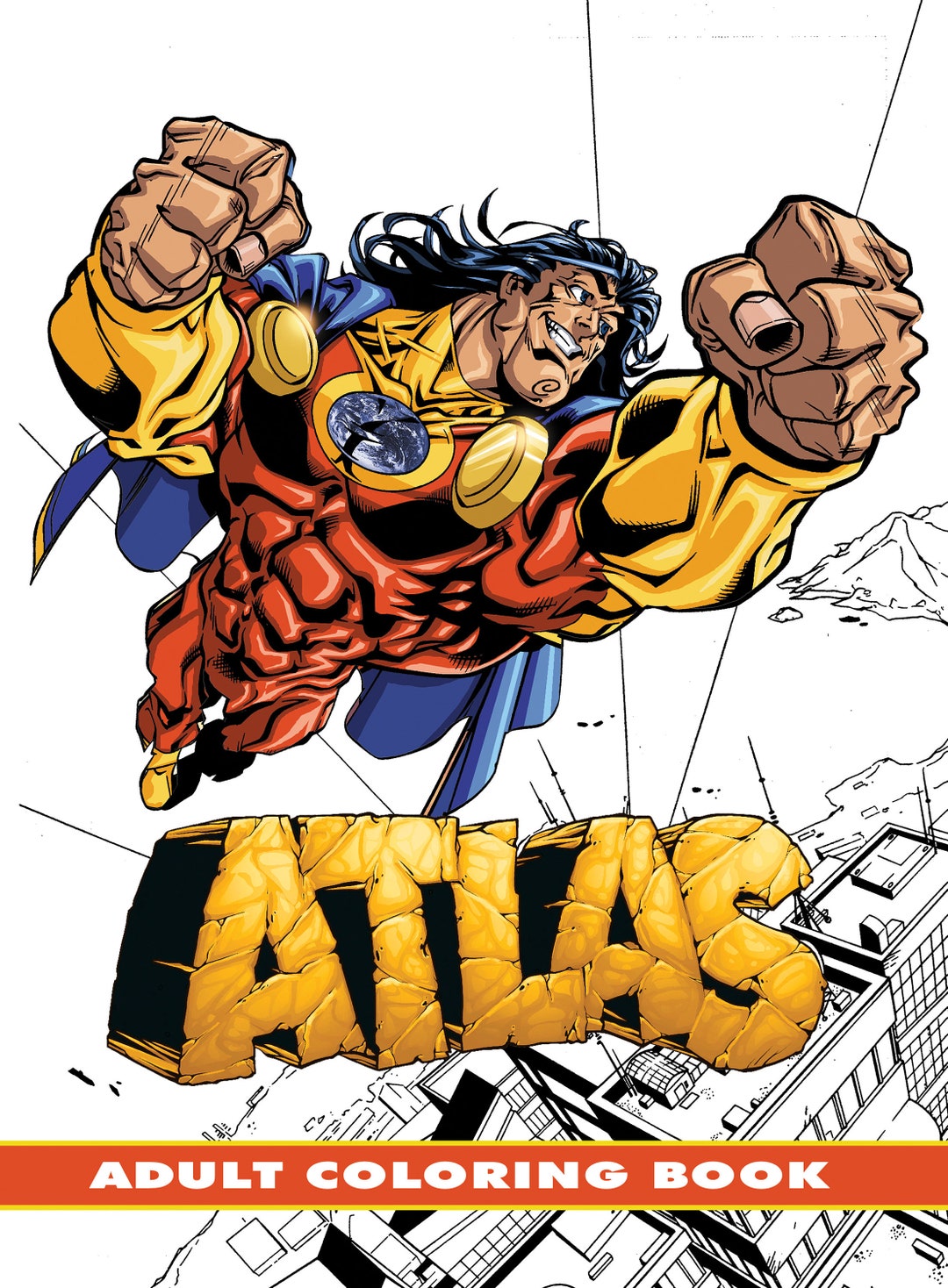 Atlas: Adult Coloring Book 8 X 10 PDF - Etsy