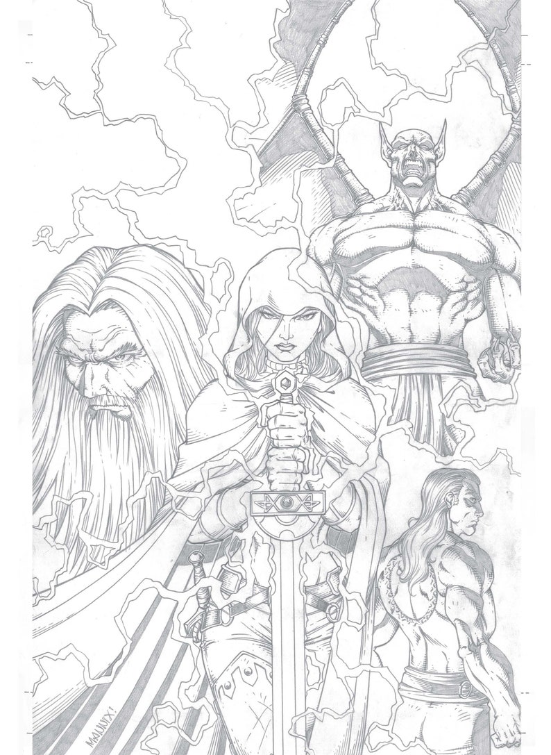 Power of the Valkyrie Adult Coloring Book - Etsy
