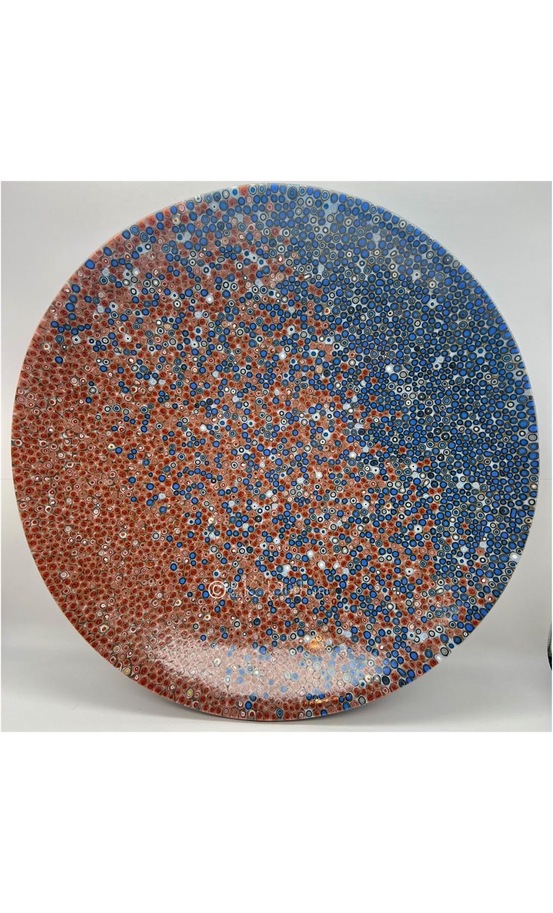 Red, White and Blue Murrini Bowl - Etsy