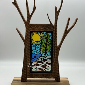 Tranquil Wilderness in Custom Tree Stand - Etsy