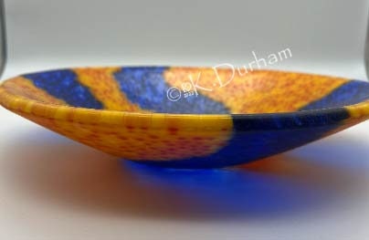 Blue, Yellow and Orange Murrini Bowl - Etsy
