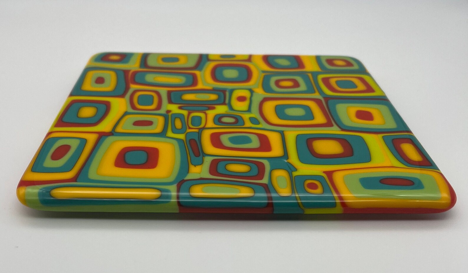 Stacked Fused Glass Multi-color Wall Hanging - Etsy