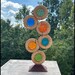 Balancing Act Sculpture W/ OGB Fused Glass - Etsy