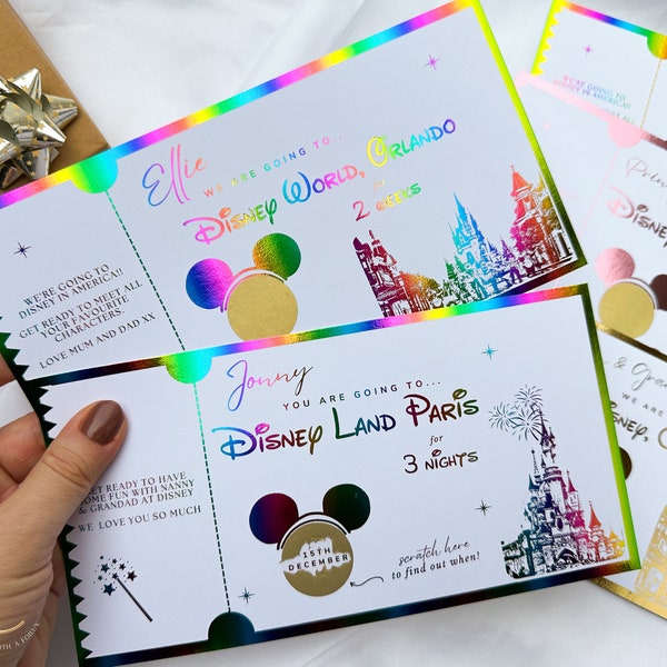 Disneyland Birthday Cards Announcement - Etsy