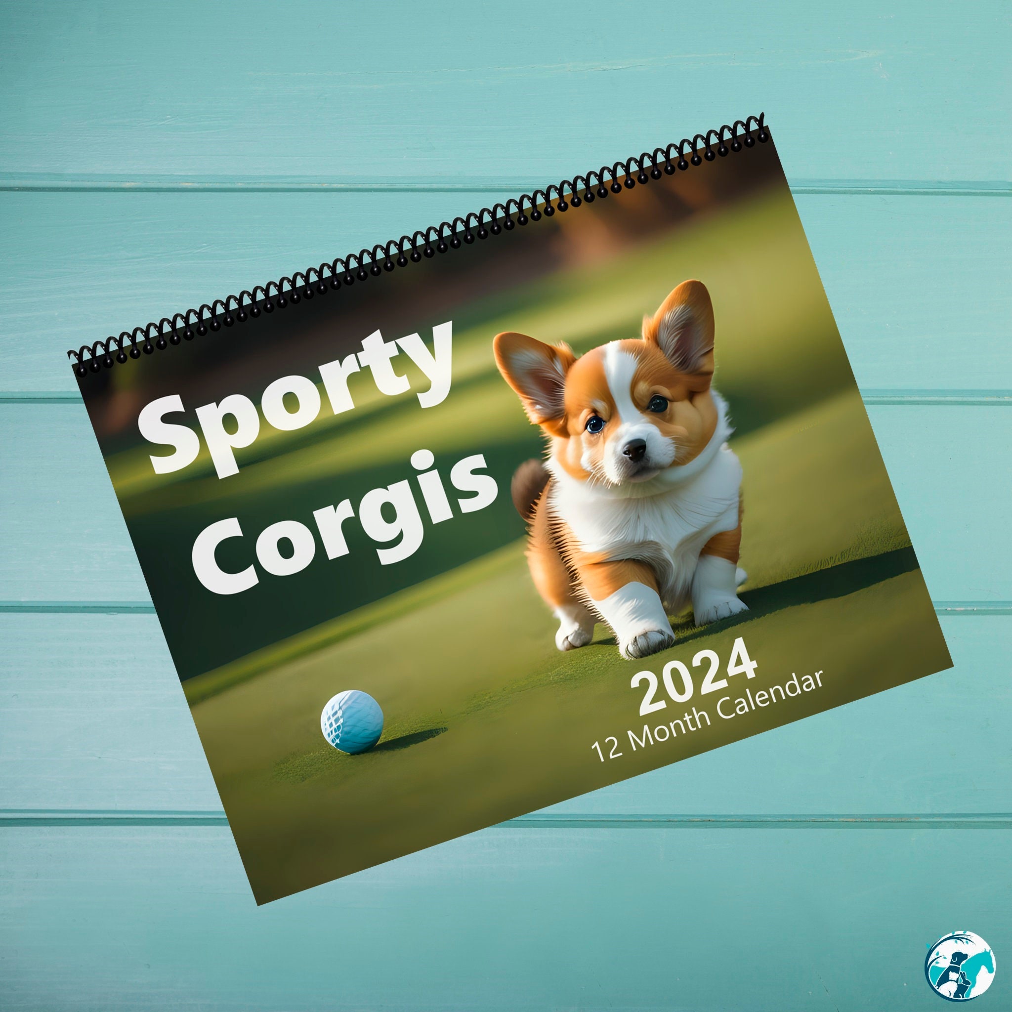2024 Sporty Corgis Dog 12 Month Calendar Corgi Dogs and Puppies Monthly ...