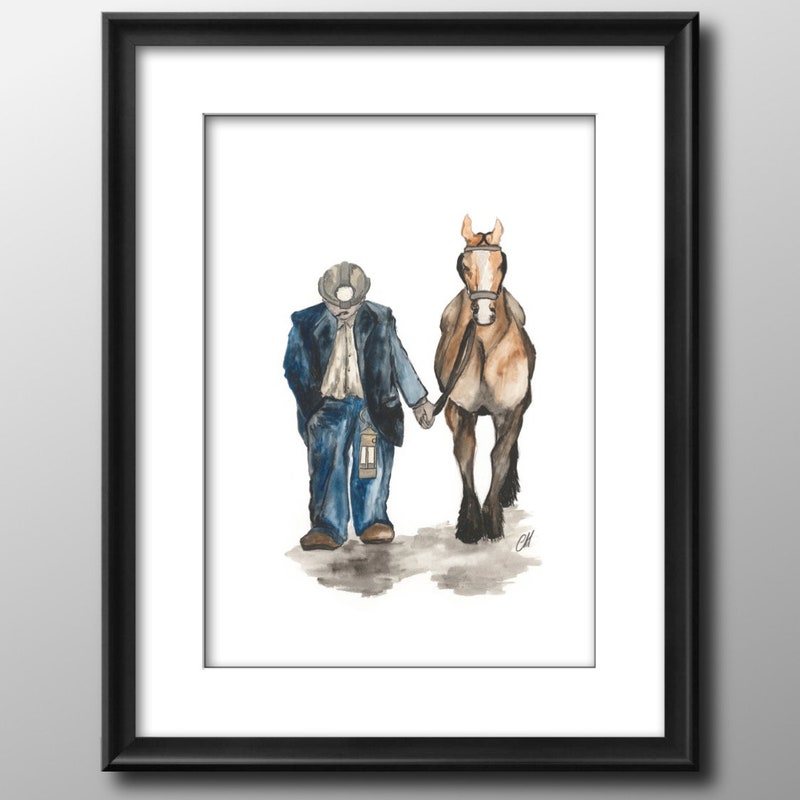 Welsh Miners Print - Etsy UK