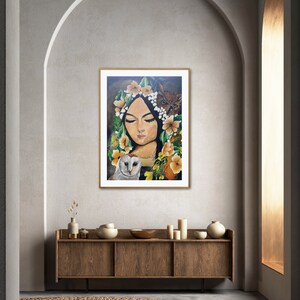 BLODEUWEDD | Art Print| Celtic Goddess| Welsh Mythology Gift ...
