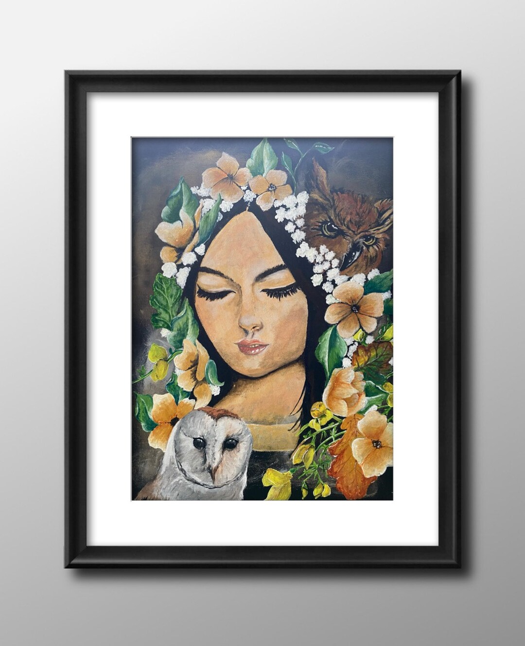 BLODEUWEDD | Art Print| Celtic Goddess| Welsh Mythology Gift ...