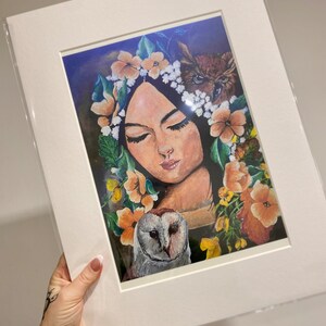 BLODEUWEDD | Art Print| Celtic Goddess| Welsh Mythology Gift ...
