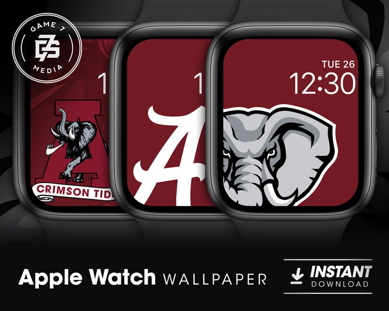 Alabama Crimson Tide Football Big Al Apple Watch Wallpaper - Etsy