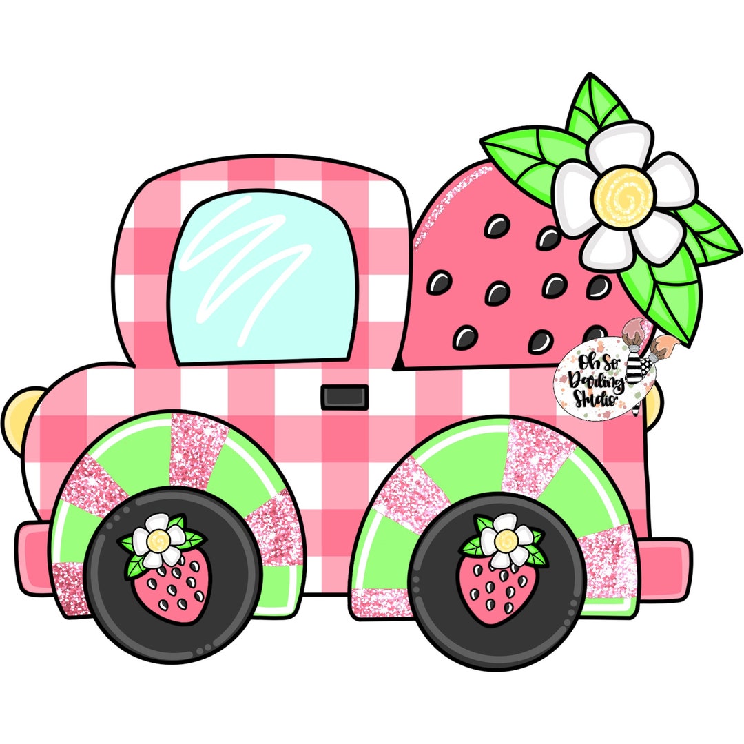 Strawberry Truck Template: Summer DIY Wood Cutout (digital Download) - Etsy