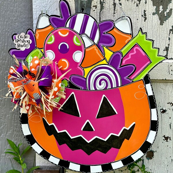 Halloween Door Hanger - Etsy