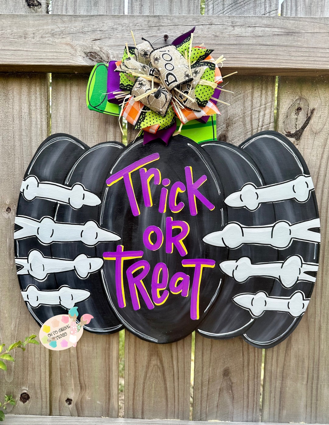 Door Hanger, Attachment, Halloween Door Hanger, Trick or Treat Door ...