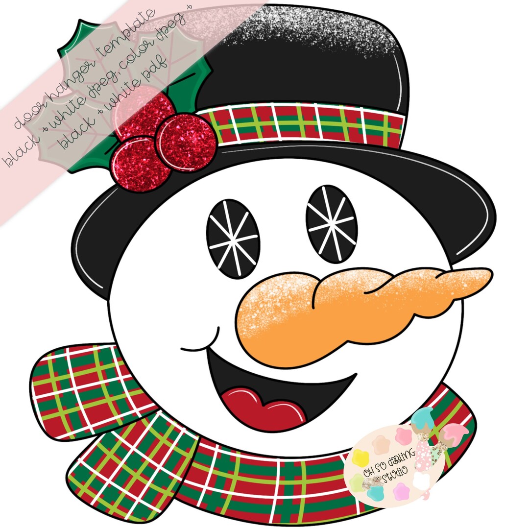 TEMPLATE, Christmas Template, Christmas Snowman Template, Snowman ...