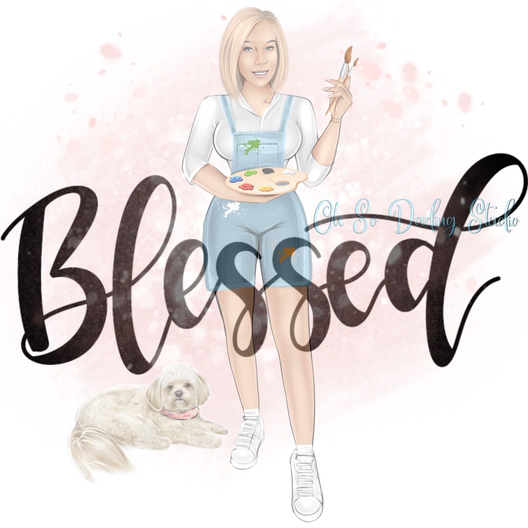 Blessed Lettering Template (digital Download) - Etsy