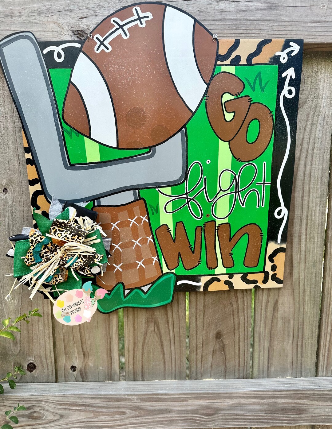 Door Hanger | Football Door Hanger | Football | Fall Door Hanger | Fall ...