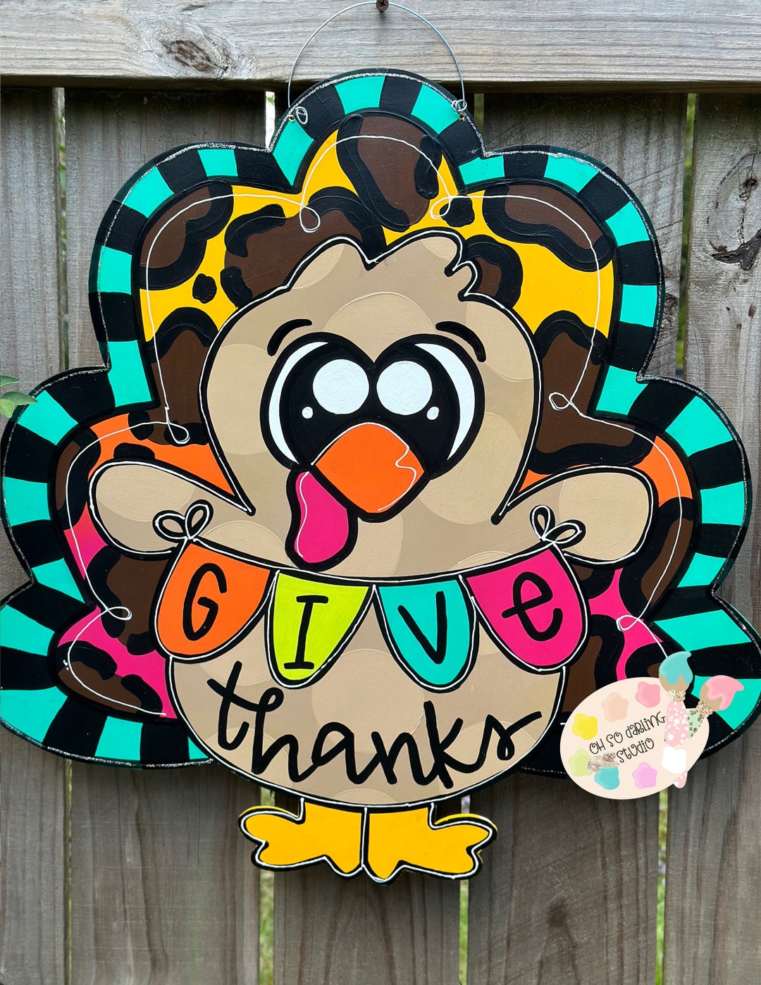 Door Hanger, Attachment, Turkey Door Hanger, Thanksgiving Door Hanger ...