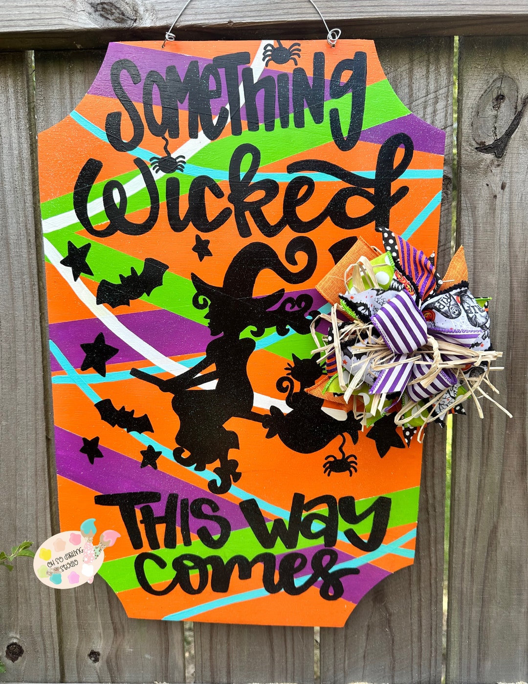 Door Hanger, Halloween Door Hanger, Spooky Door Hanger, Cute Halloween ...