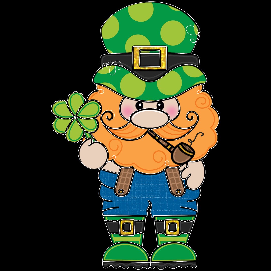 St. Patrick's Day Leprechaun Door Hanger Template (digital Download) - Etsy